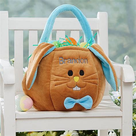 Personalized Easter Baskets Plush Easter Bunny