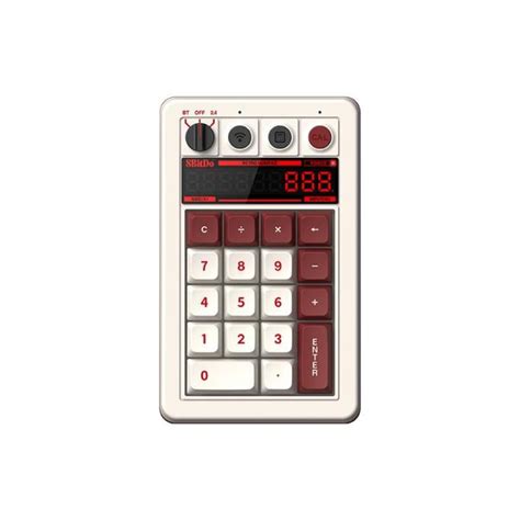 8bitdo Wireless Digital Keyboard Calculator Retro Style Led Display