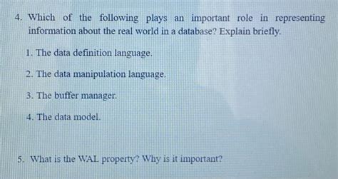 Solved 1 File Processing Systems Have Several Disadvantages