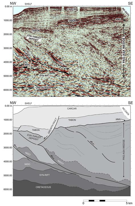 Top Nw Se Oriented 3d Seismic Line In Meter Depth