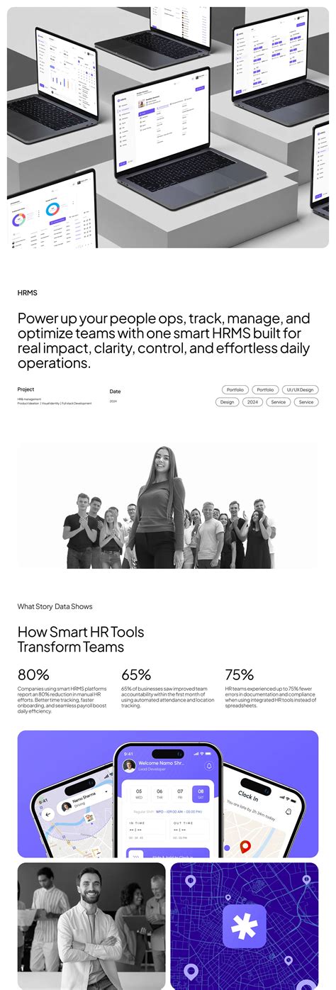 Hrms Hr Management System Uiux Design Behance