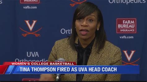Tina Thompson Fired As Uva Head Womens Basketball Coach Youtube