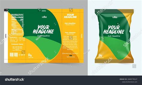 Chips Package Design Foil Bags Isolated Stock Vector Royalty Free 2449778127 Shutterstock