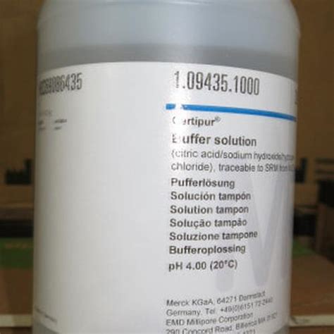 Jual Buffer Solution Ph 4 Buffer Ph 4 Larutan Buffer 1 Lt Merck