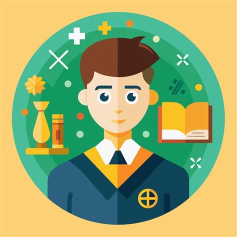 Flat Style Vector Illustration Of A Mathematician Premium Ai