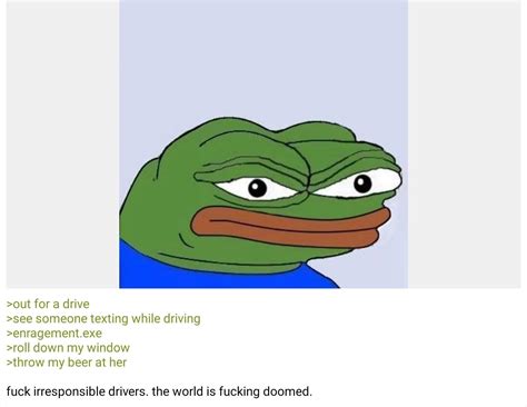 Anon Is A Responsible Driver Rgreentext