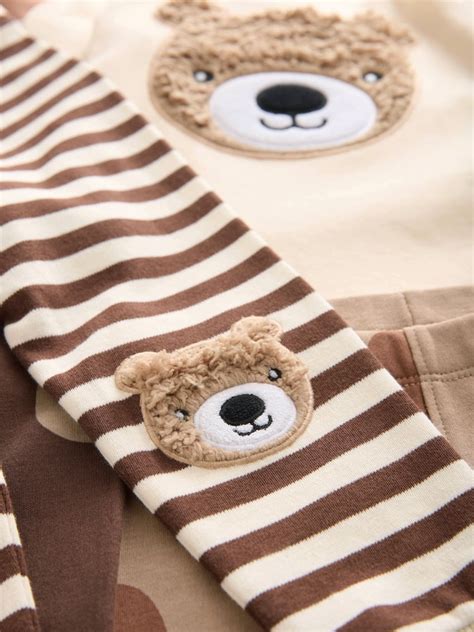 Buy Browncream Snuggle Pyjamas 3 Pack 9mths 6yrs From Next Austria