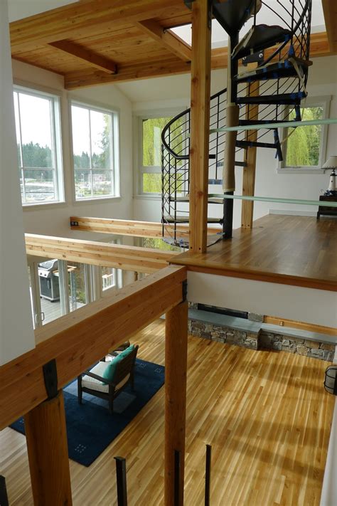 Crows Nest Cottage On Puget Sound Beach Style Living Room Seattle