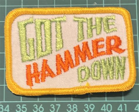 Vintage Got The Hammer Down Badge Patch Scouts Guides Jacket Sew On Camp Blanket £800 Picclick Uk