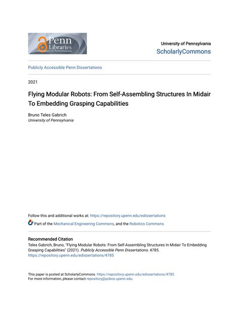 Pdf Flying Modular Robots From Self Assembling Structures In Midair To Embedding Grasping