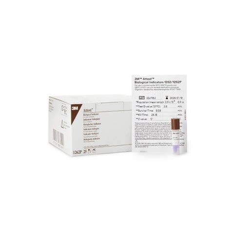 Attest Sterilization Biological Indicator Vial With Brown Cap Class 1