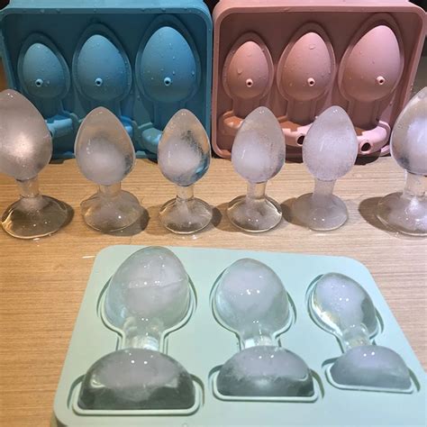 Silicone Prank Butt Plug Shaped Ice Cube Mold For Ice Chilling Whiskey