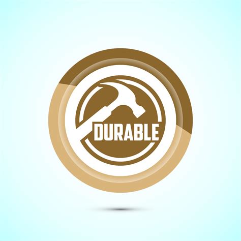 Durable Icon Design Illustration Durable Logo Badge For Product Design