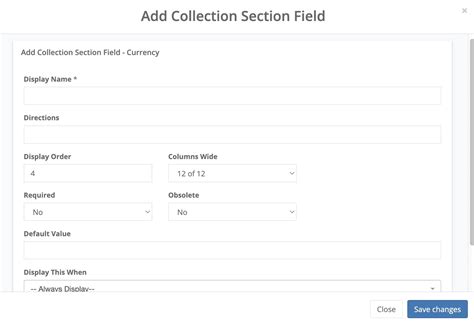 Collection Sections Lead Docket