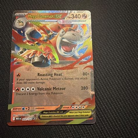 PokÉmon Tcg Mega Evolution Mega Camerupt Ex 022132 Nmm £863 Picclick Uk