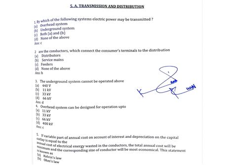 Solution Transmission And Distribution Mcqs For Exam Preparation