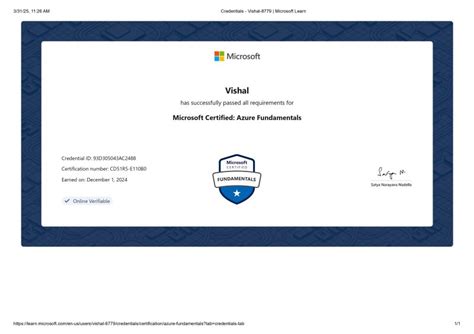 Microsoftazure Azurefundamentals Cloudcomputing Azurecertification Vishal Patial