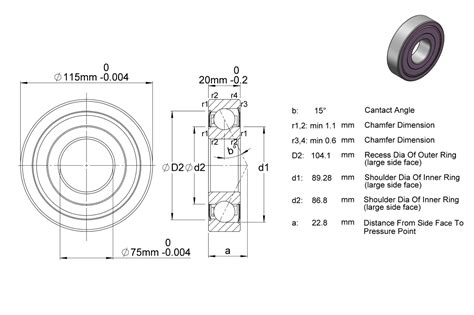S7015 Cegahcp4a Bearing Angular Contact Ceramic Ball Bearings