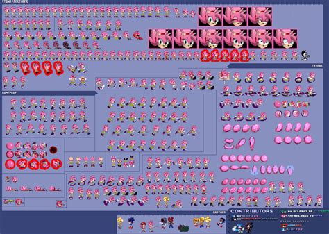 Fleetway Amy Sprites Sheet From Cn Nu V3 By Iamcactus0 On Deviantart