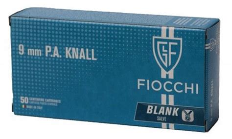 Fiocchi 9mm Blanks X50 Two Smoking Barrels