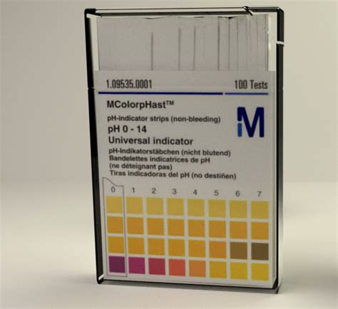 Ph Test Strips 3d Model