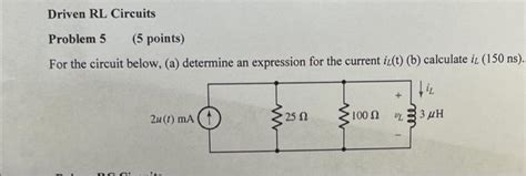 Solved For The Circuit Below A Determine An Expression Chegg