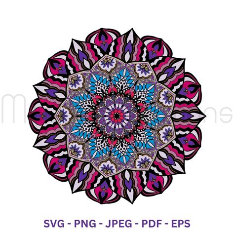 Purple Mandala Etsy