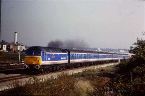 35mm Original Colour Rail Slide Br Class 47 47587 At Unknown Location £