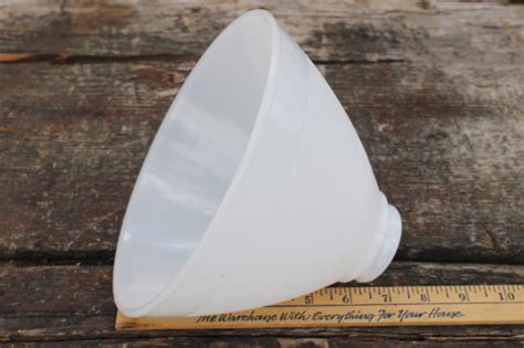 Vintage White Glass Diffuser Shade Rembrandt Stiffel Lamp Reflector