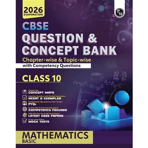 Cbse Class 10 Question Bank Maths Basic For 2026 Exam Pw Store