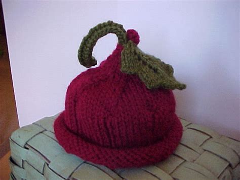 Hat And Bootie Set Holly Berry Pixie Hand Knitted Hat And Etsy