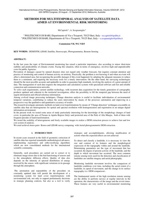 pdf methods for multitemporal analysis of satellite data aimed at