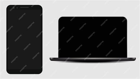 Premium Vector Realistic Computer Screen Mockup Computer Monitor
