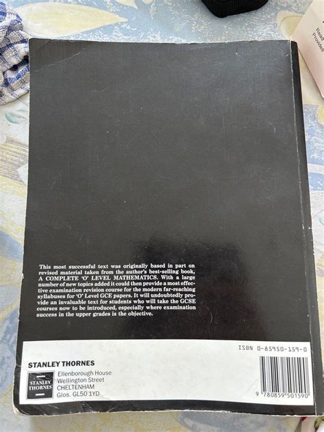O Level Math Textbook On Carousell