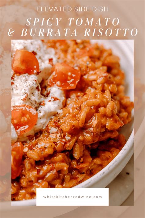 Spicy Roasted Tomato And Burrata Risotto Elevated Side Dish