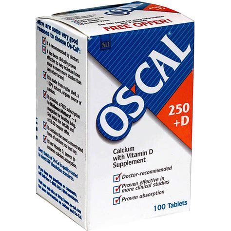 Os Cal 250 D Calcium With Vitamin D Supplement Tablets Shop Sun Fresh