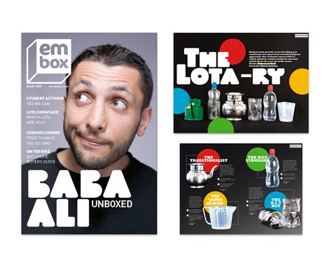 editorial embox magazine behance