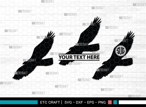 Eagle Monogram Eagle Silhouette Graphic By Pixel Elites · Creative Fabrica