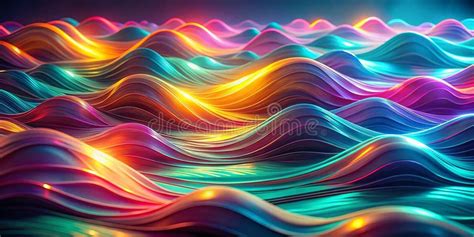 Enthralling Abstract Neon Wave Design A Soft Glow Of Modern Art Perfect