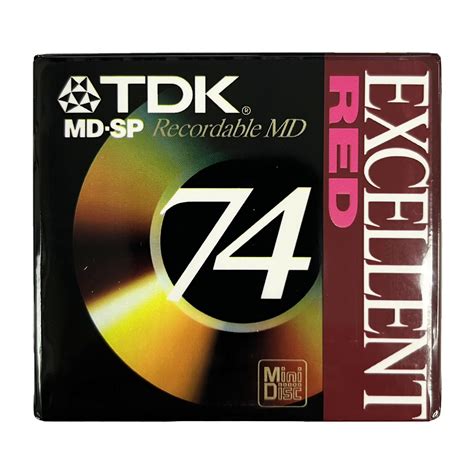 Tdk Minidisc Excellent Red 74 Minutes Japanese Version Retro