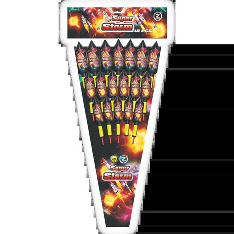 High Quality 3 Stage Nuclear Strobe Rocket Firework From Chinese