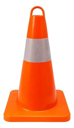 Cono Reflectivo De Señalización 45cm Plastico Transito Naranja Cuotas Sin Interés