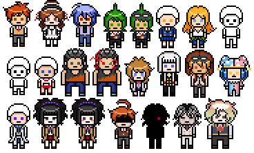 Danganronpa 2 Pixel Sprites