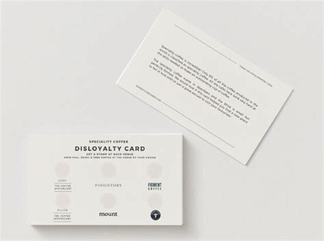Disloyalty Card The Coffee Apothecary