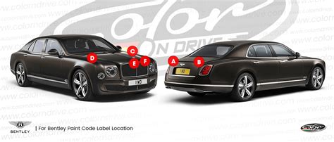 Find My Bentley Color Code Color N Drive