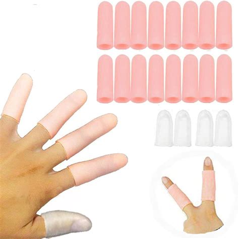 Mcvcoyh Gel Finger Sleeves And Protectors 20 Pack