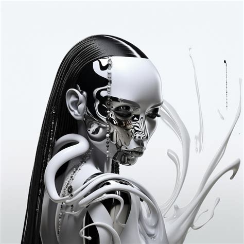 Una Mujer Con Un Cr Neo Y Un Esqueleto En La Cabeza Foto Premium