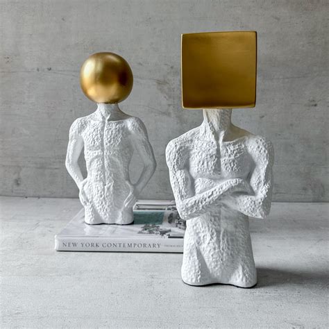 Buy Massimo Cube Head Sculpture Home Artisan
