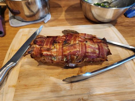 Homemade Bacon Wrapped Pork Tenderloin Rfood