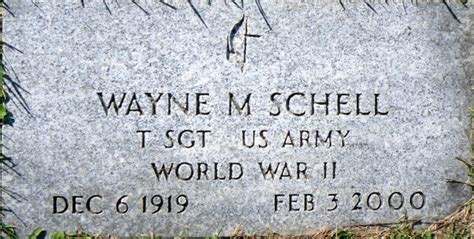 Wayne M Schell 1919 2000 Find A Grave Memorial